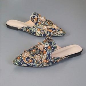Shoes | Embellished Beaded Fashion Mules | Poshmark